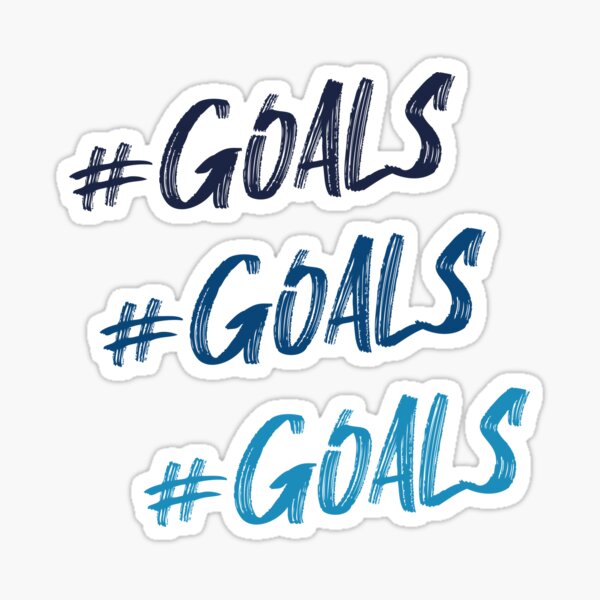 "goals bleu" Sticker by yasarh | Redbubble