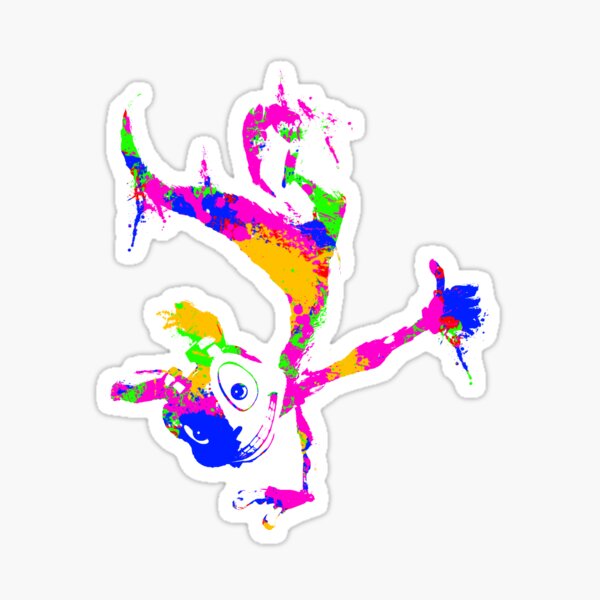 "Dax splatter paint" Sticker for Sale by Redward | Redbubble
