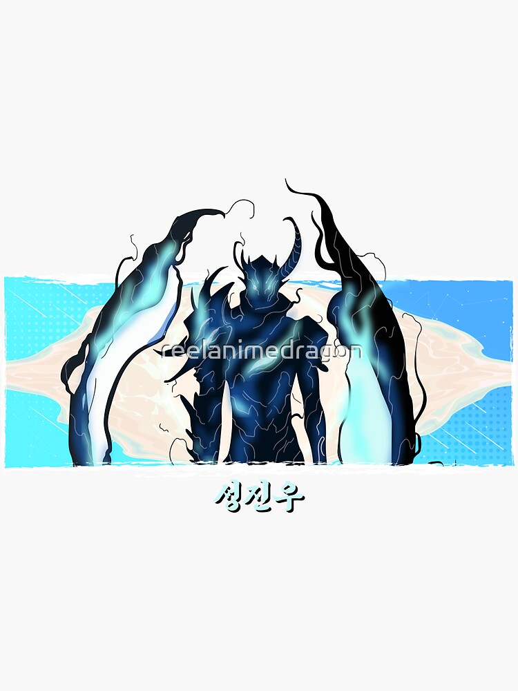 "Sung Jinwoo Shadow Extraction Skyfall | Solo Leveling" Sticker by ...