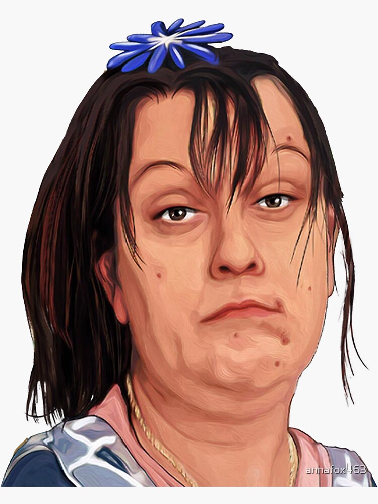 "Harry Enfield Waynetta Slob" Sticker by annafox463 | Redbubble