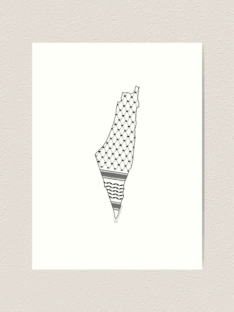 "Keffiyeh - map of Palestine" Art Print for Sale by Lubnas-Randoms ...