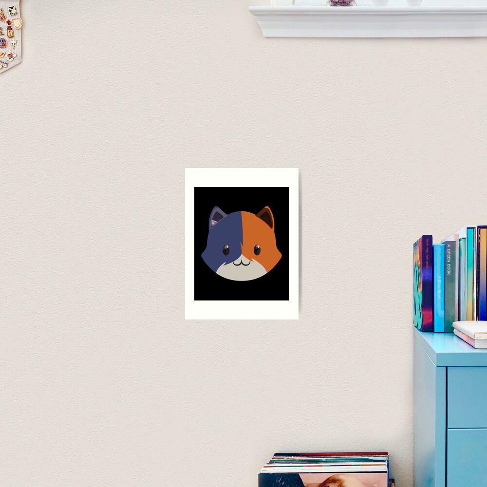 "Happy Meowscles Face" Art Print for Sale by happykiddos | Redbubble
