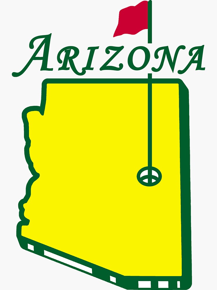 "Arizona Masters Golf" Sticker for Sale by patberg20 | Redbubble