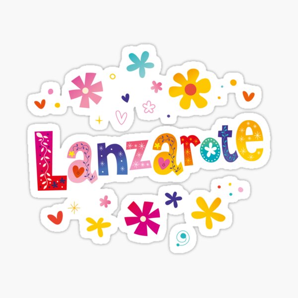 "Lanzarote" Sticker by balmtvorse | Redbubble