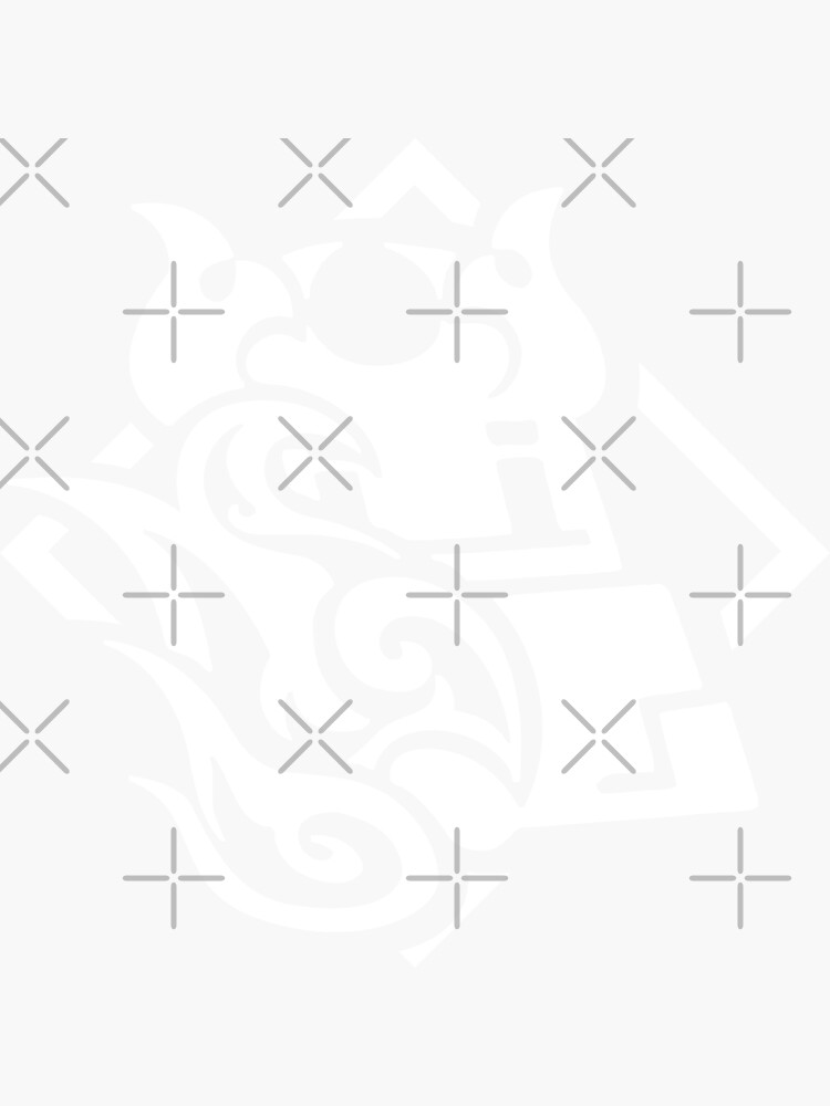 "Genshin Impact Thoma Emblem - White" Sticker by GachaSlave | Redbubble