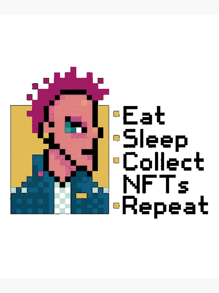 "Pixel art punk boy NFT " Sticker by legane | Redbubble