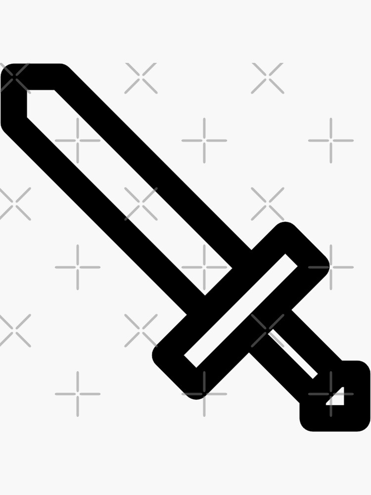 "Minecraft Sword" Sticker by jamcaYT | Redbubble