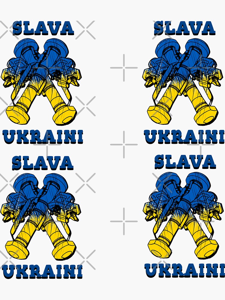 "slava ukraini" Sticker by SiulChelios | Redbubble