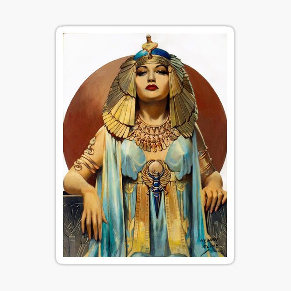 "Cleopatra Queen by Henry Clive" Sticker by AestheticsXarts | Redbubble