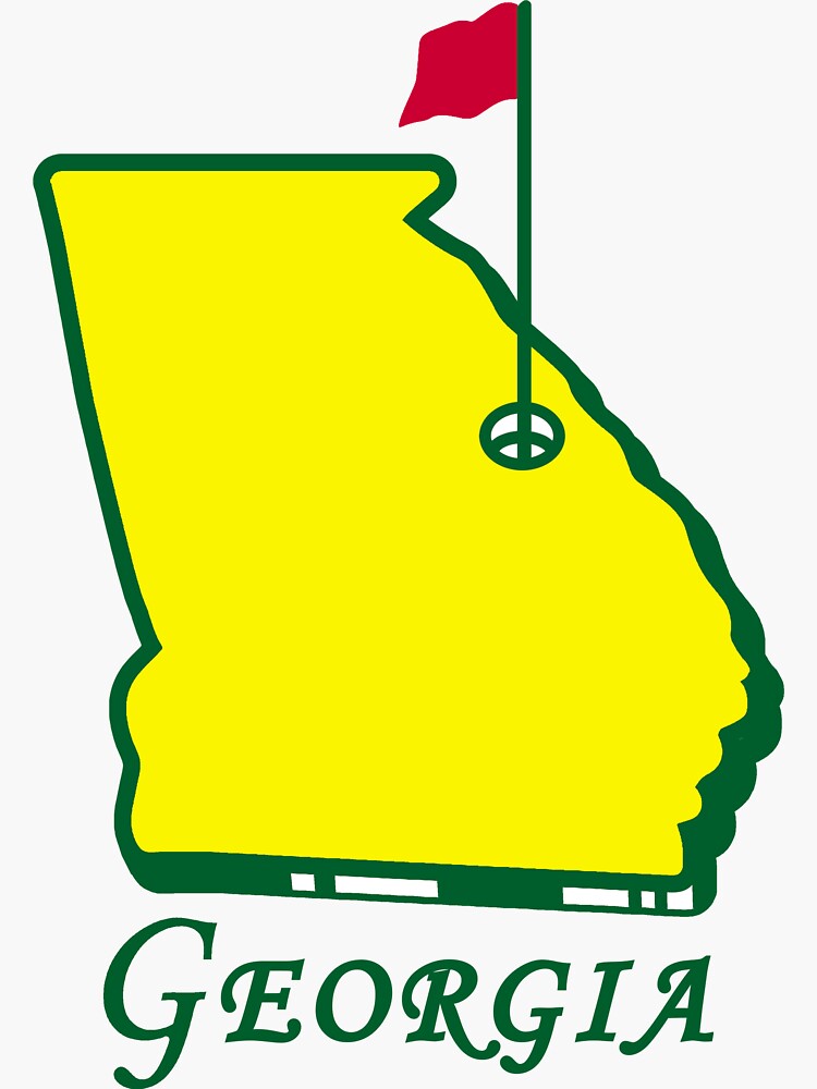 "Georgia Masters Golf" Sticker by patberg20 | Redbubble