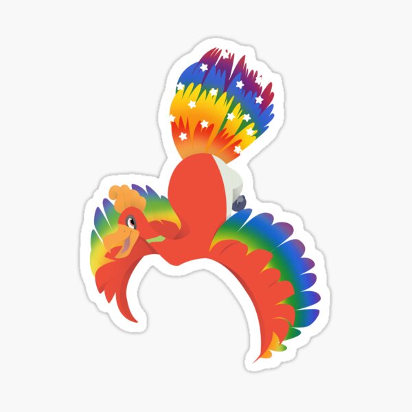 "LGBT+/Gay Pride Ho-Oh" Sticker for Sale by pizzaback | Redbubble