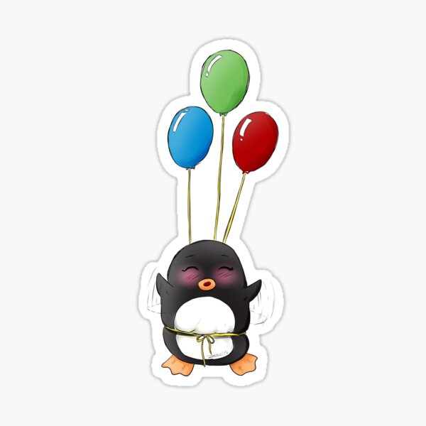"Pingu Flying" Sticker by Zanrio | Redbubble