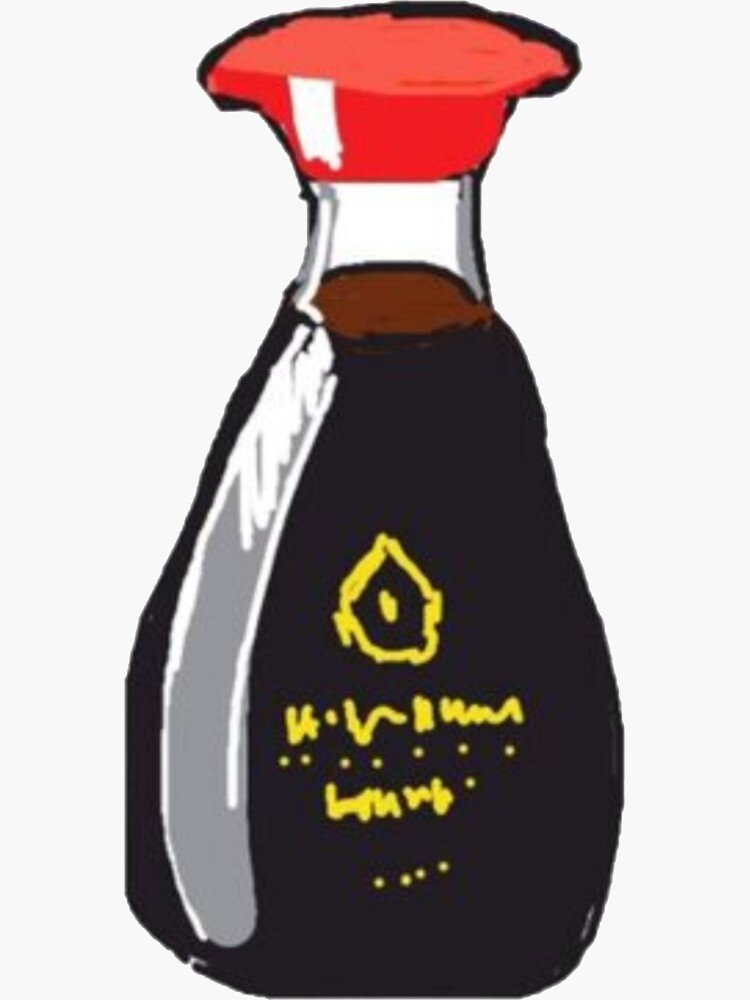 "Soy sauce sticker" Sticker for Sale by RhysCa | Redbubble