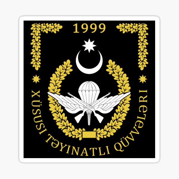 "Azerbaijan Miltary Azerbaijani Special Forces #1966" Sticker by Rare ...