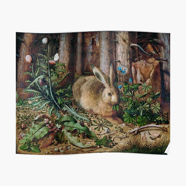 "Vintage 15th Century Artwork of Rabbits" Poster for Sale by ...