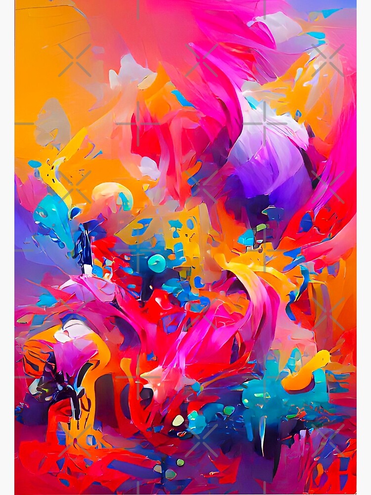"Colorful abstract art " Poster for Sale by BaneenGallery | Redbubble
