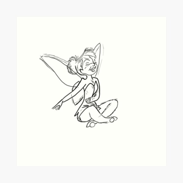 How To Draw Tinkerbell Outline