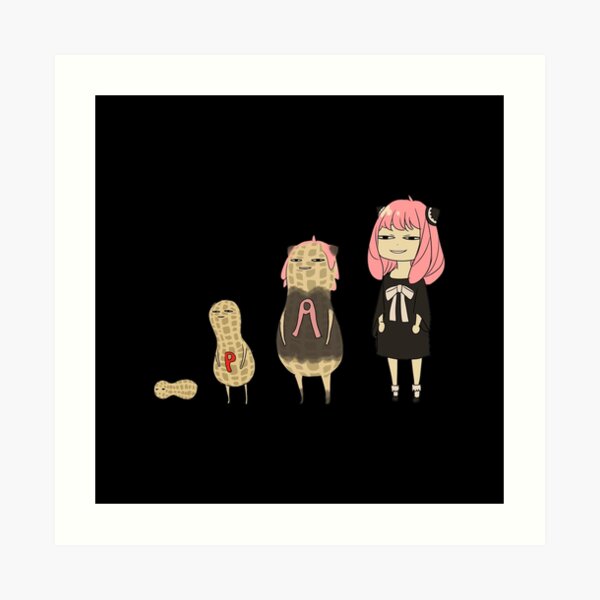"Lovely Anya peanut (Spy x family )" Art Print by Slimepopi | Redbubble
