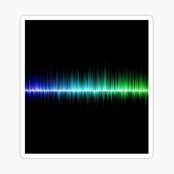 "Color Spectrum Frequency" Sticker by RyansOpenDoor | Redbubble