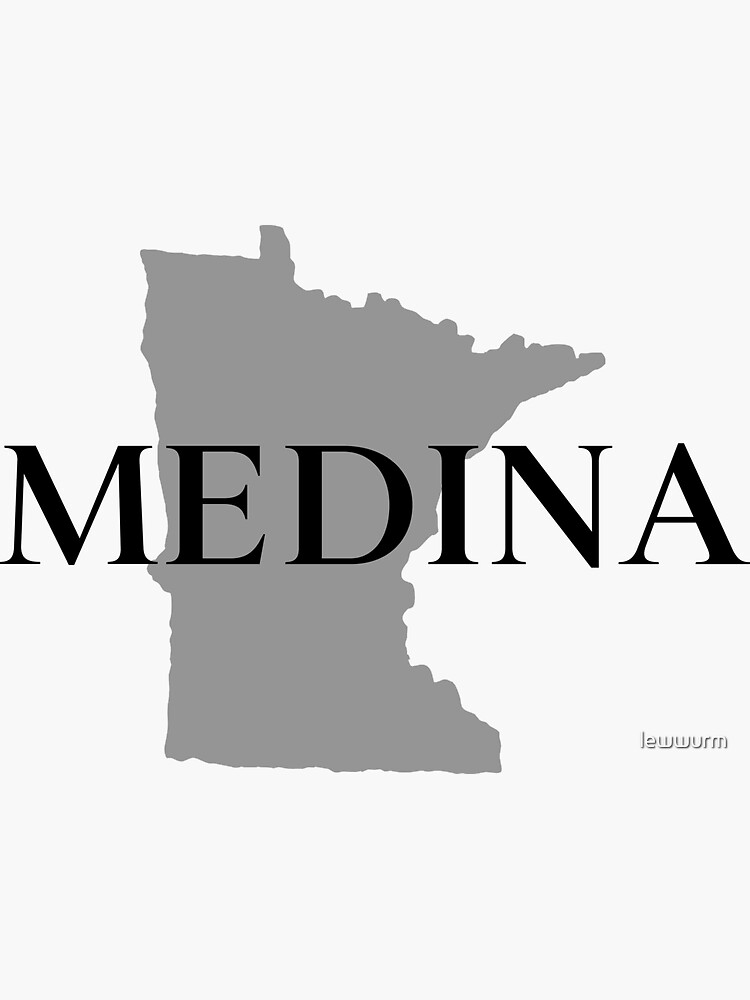 "Medina Minnesota" Sticker by lewwurm | Redbubble