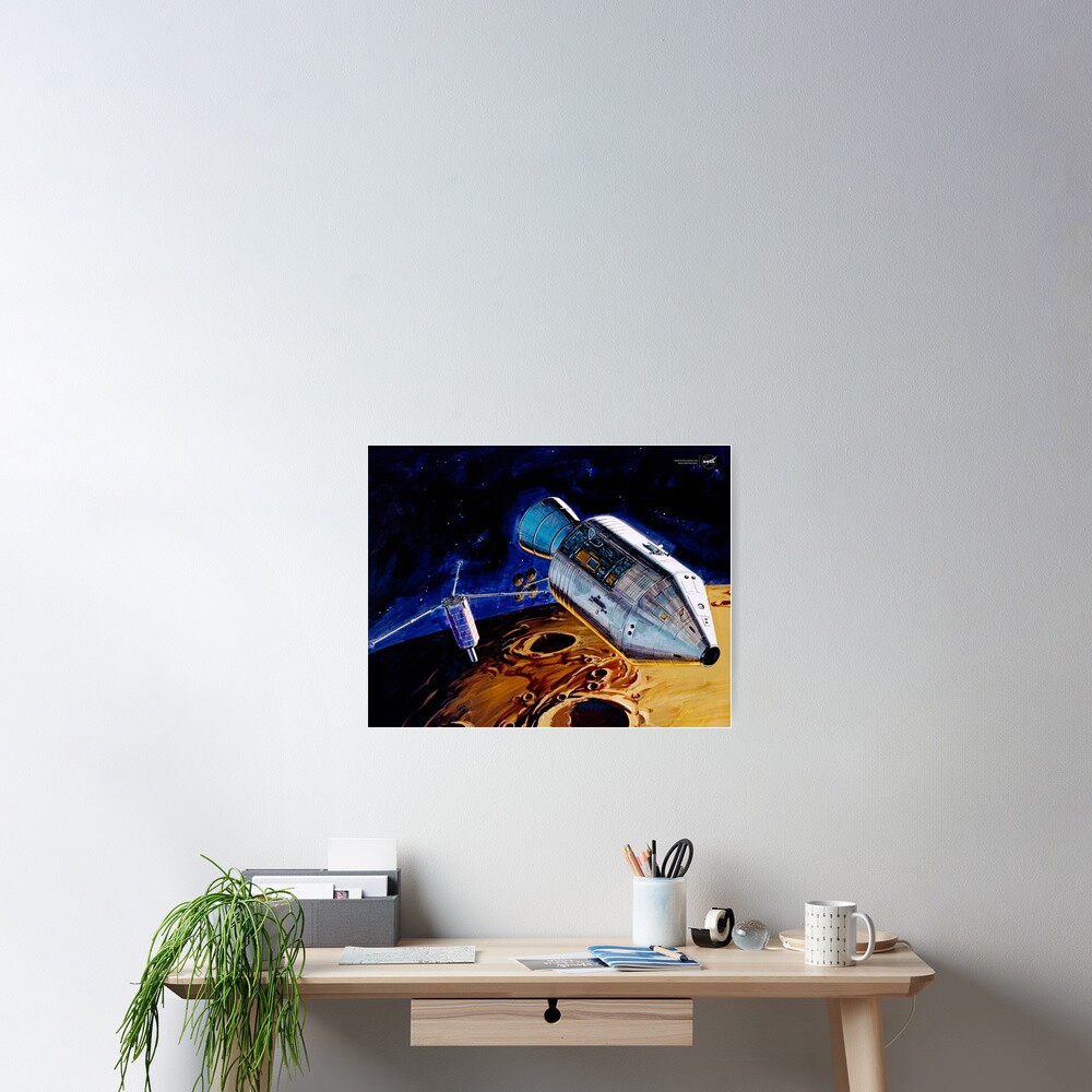"Subsatellite Ejection - 1971 Apollo XV Concept Art" Poster by arthook ...