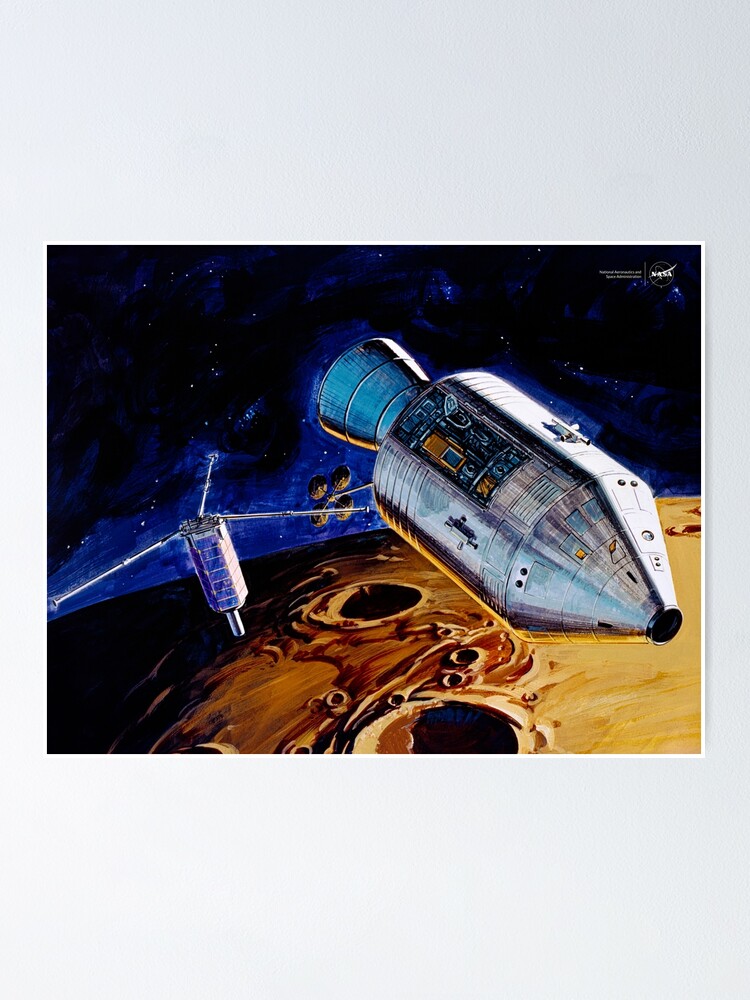 "Subsatellite Ejection - 1971 Apollo XV Concept Art" Poster by arthook ...