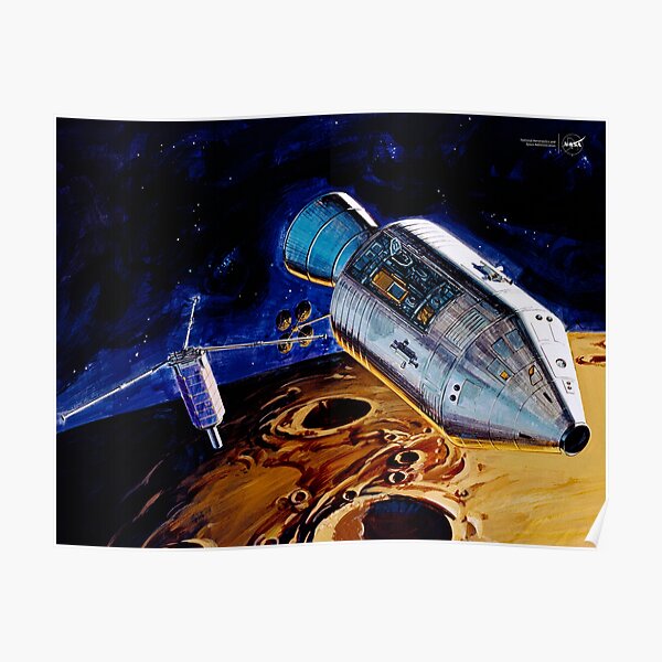 "Subsatellite Ejection - 1971 Apollo XV Concept Art" Poster by arthook ...