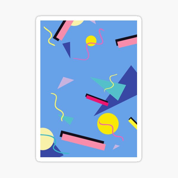 "80s squiggles" Sticker for Sale by BelleSutcliffe | Redbubble