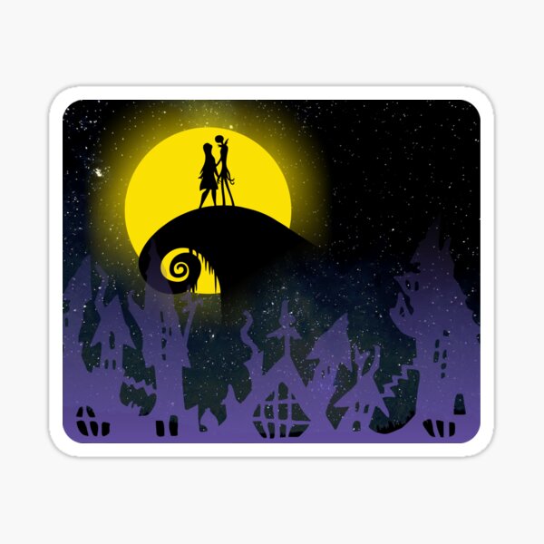 "Jack and Sally" Sticker by AxiomForever | Redbubble