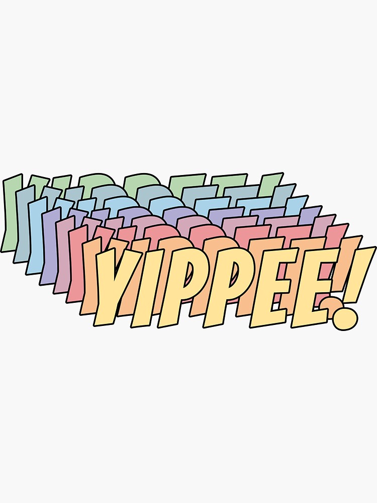 "Yippee Rainbow" Sticker by SH-Creatives | Redbubble