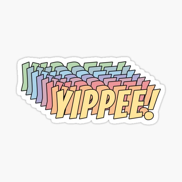 "Yippee Rainbow" Sticker by SH-Creatives | Redbubble