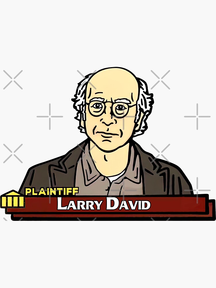 "Larry David 1" Sticker by SAHDBB | Redbubble