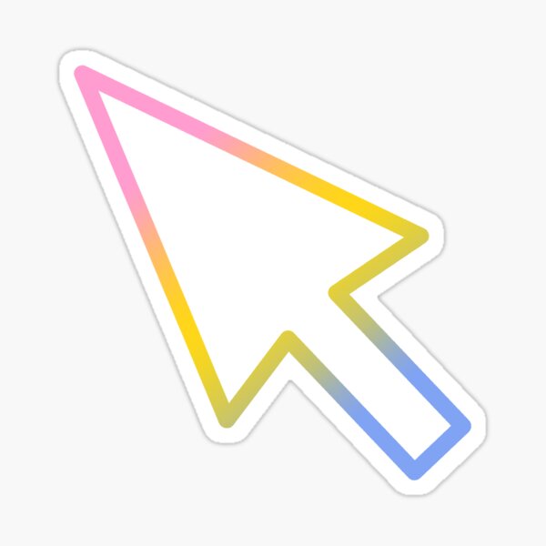 "gradient cursor" Sticker by akanedetroit | Redbubble