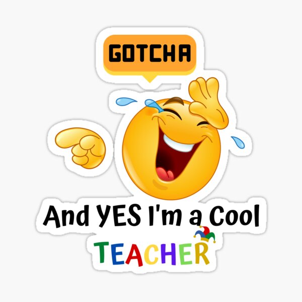 "April fool's day -GOTCHA " Sticker by YOURNFD | Redbubble