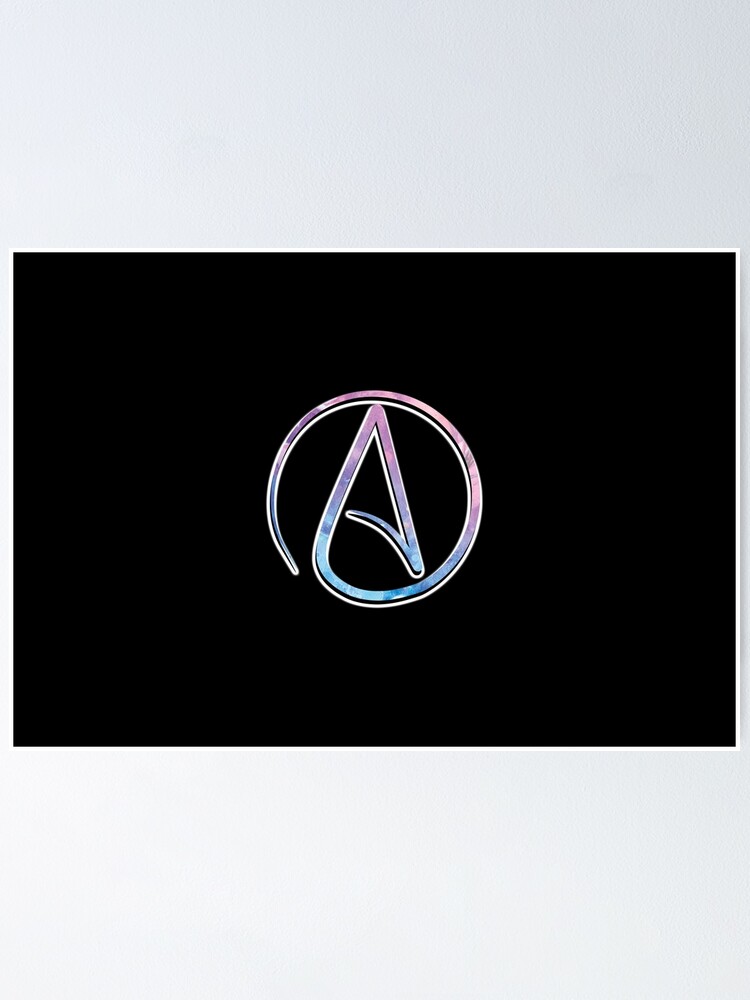 "Atheist Symbol No Gods" Poster for Sale by JANKETDesign | Redbubble