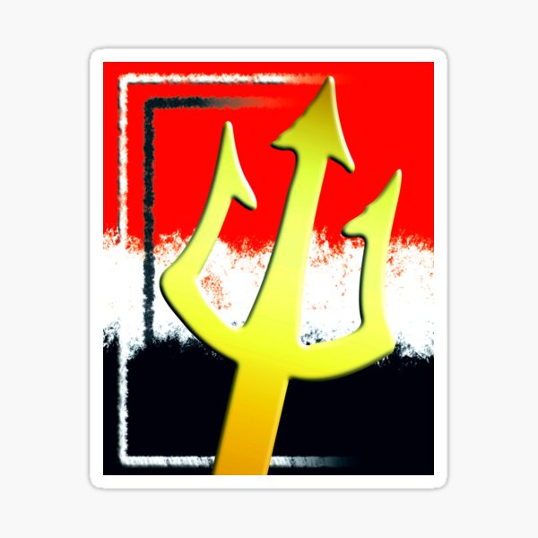 "Red devil art lgo" Sticker by RedDevilArt | Redbubble