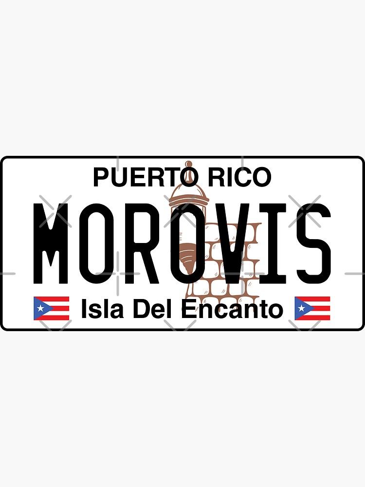"PR Plate - Morovis" Sticker for Sale by snxworld | Redbubble