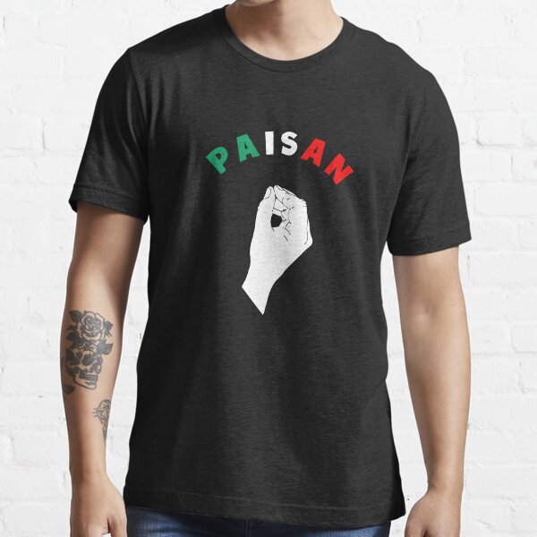 "Paisan With Hand Gesture - Funny Italian Slang" T-shirt for Sale by ...
