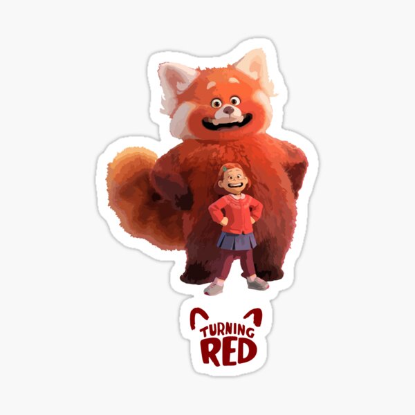 " Turning Red" Sticker by suuhail | Redbubble