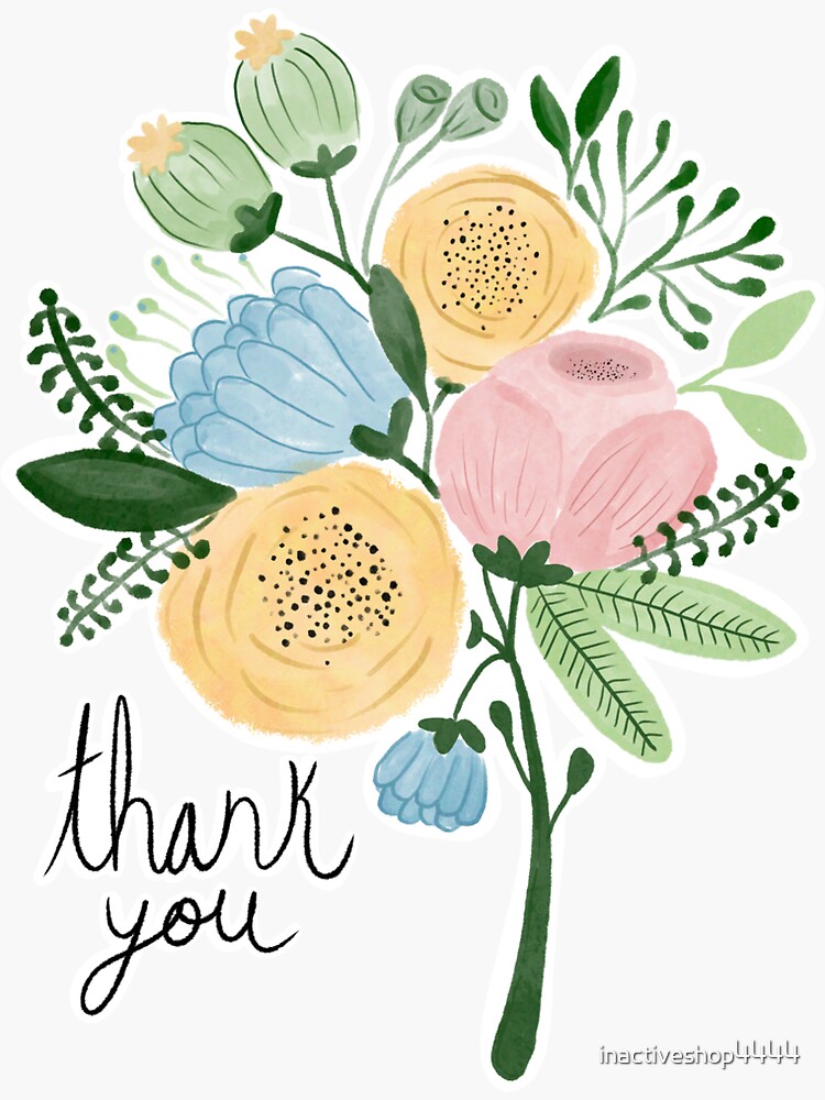 Thank You Flowers Clip Art