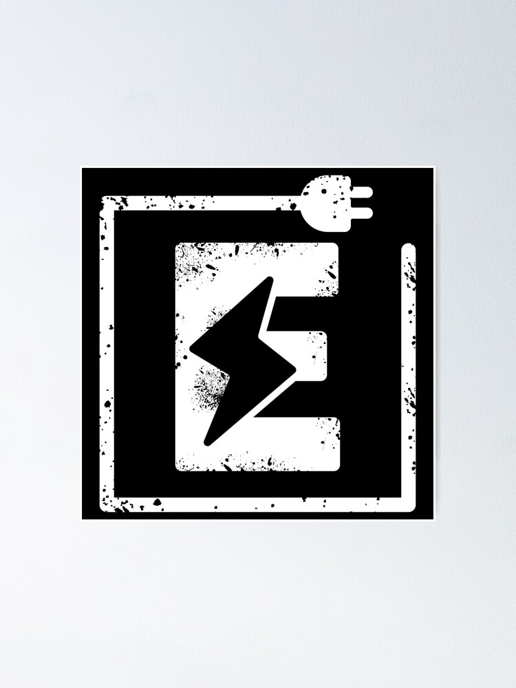 "Electrical letter E | Electrician or Electrical Engineer name initial ...