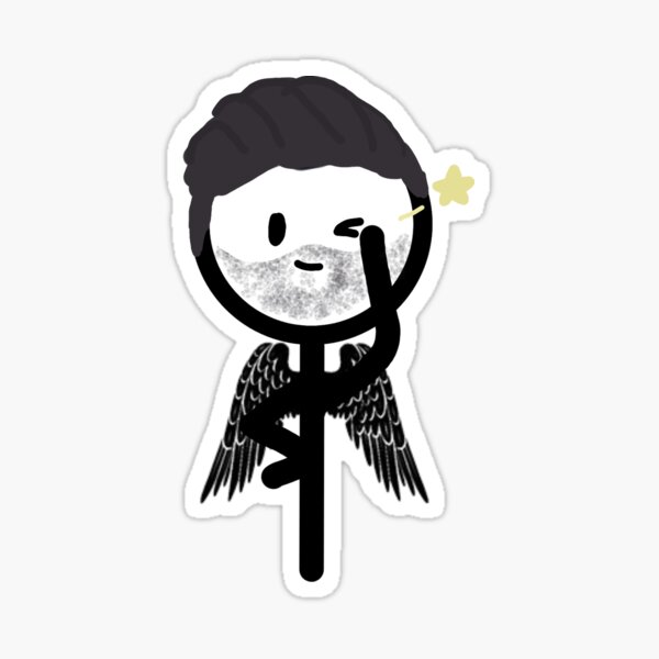 "Stickman Lucifer Morningstar (Lucifer)" Sticker by Sushiitz | Redbubble