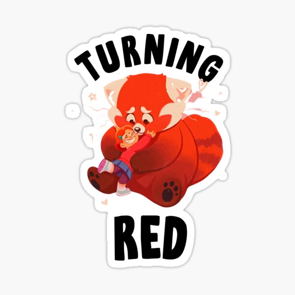 "turning red" Sticker by soundbar | Redbubble