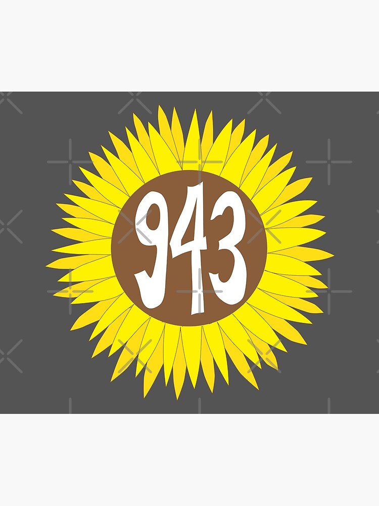 "Hand Drawn Georgia Sunflower 943 Area Code" Poster by itsrturn | Redbubble