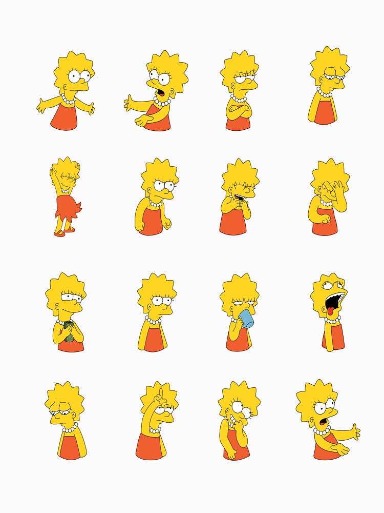 "lisa random reacts pack lisa bundle" T-shirt by artSofie | Redbubble