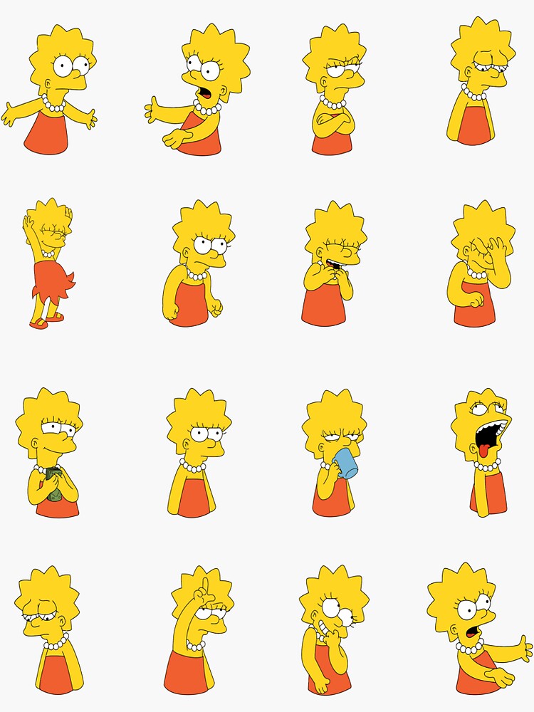 "lisa random reacts pack lisa bundle" Sticker by artSofie | Redbubble
