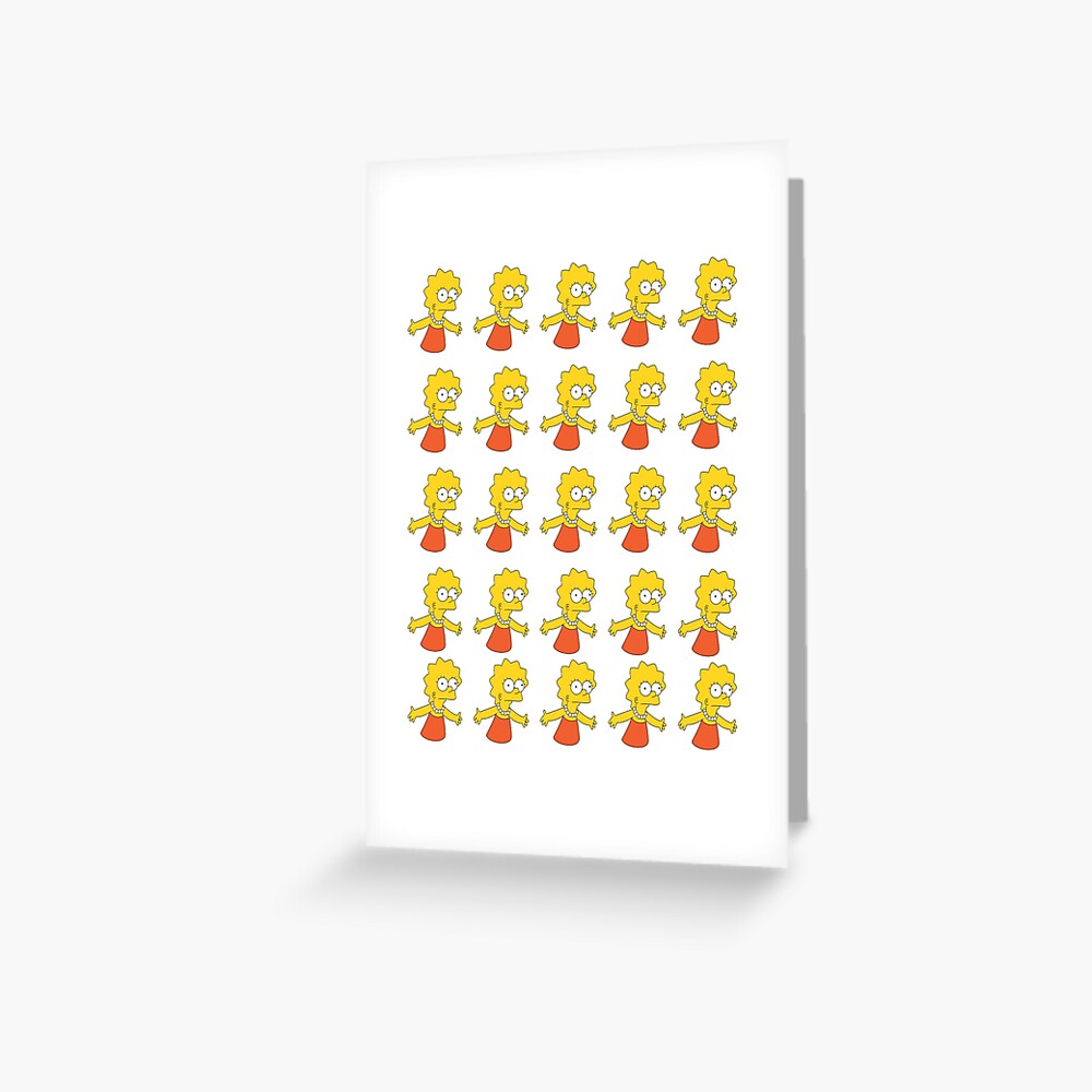 "lisa " wanna fight " meme crying pack lisa bundle" Greeting Card by ...