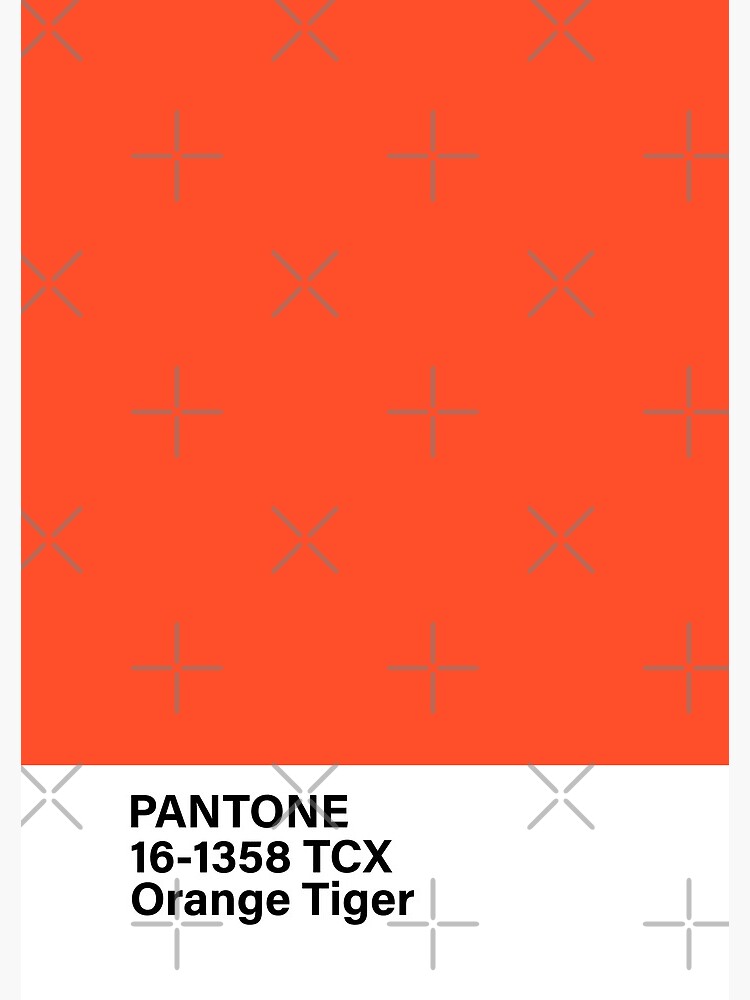 "PANTONE 16-1358 TCX Orange Tiger, orange color" Spiral Notebook by ...