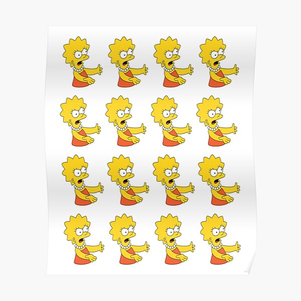 "lisa angry pack lisa bundle" Poster for Sale by artSofie | Redbubble