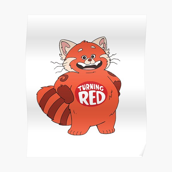 "Turning Red - miriam turning red - Happy Panda" Poster by atfiokhalid9 ...